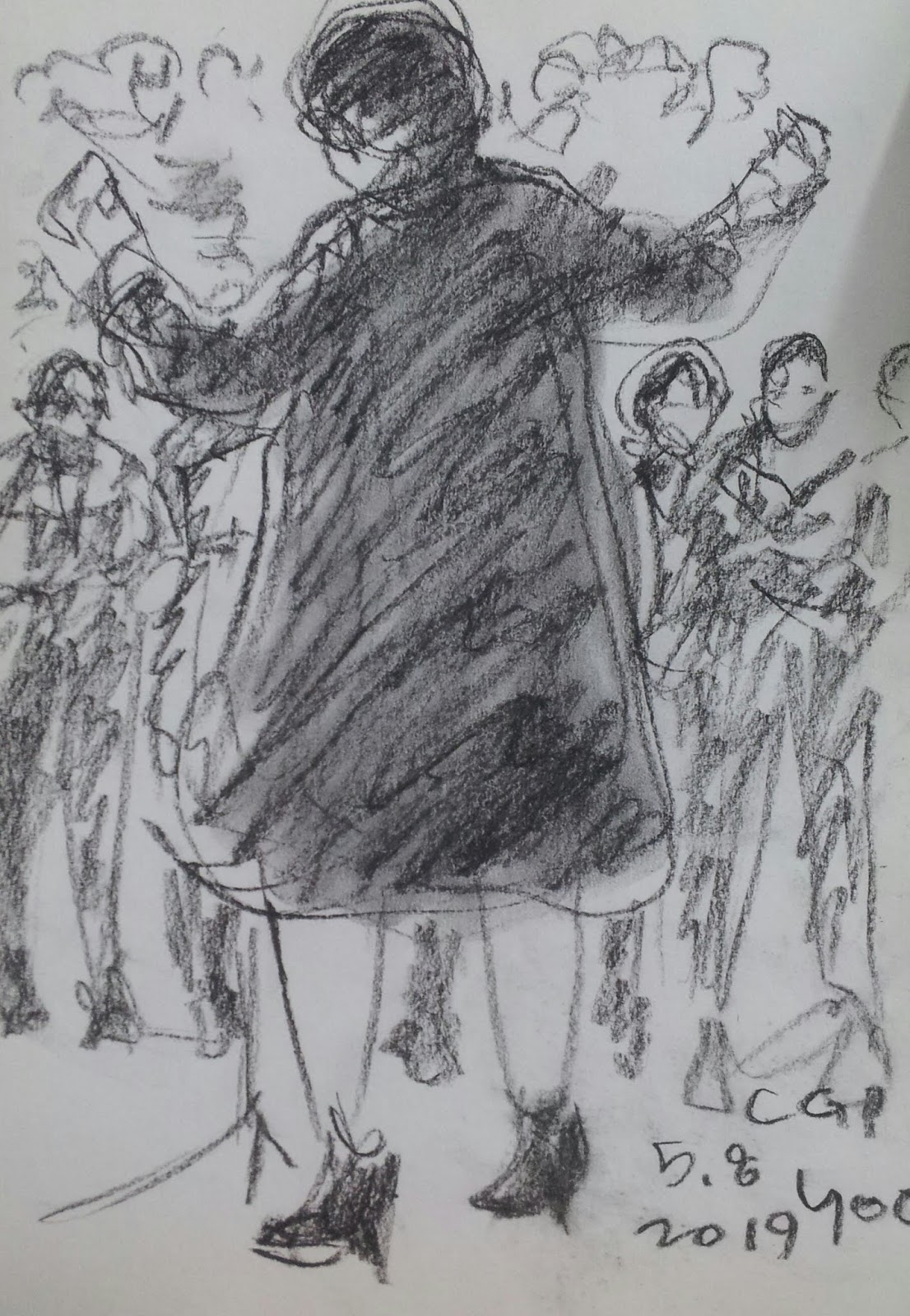 Yoo Drawing: Sketches of senior choir(1945 Choir) concert at the ...