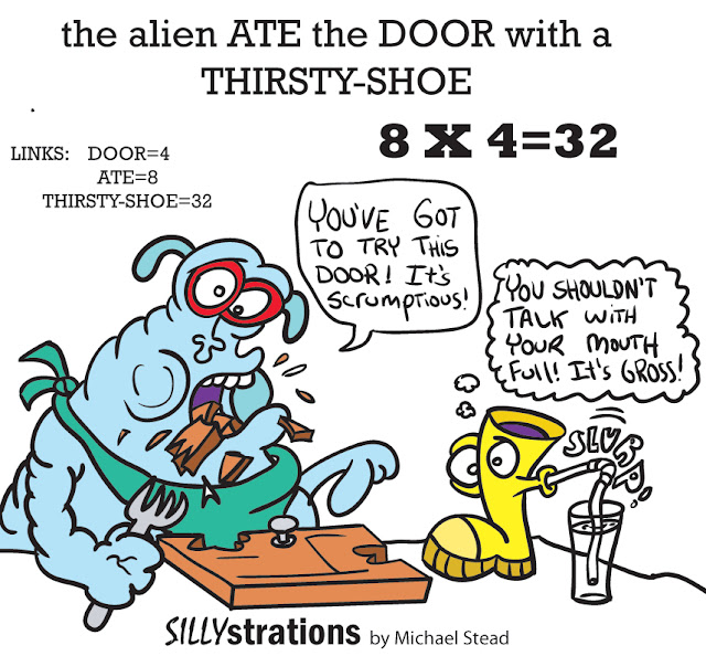 SILLYstrations: MATH MNEMONIC 8X4=32