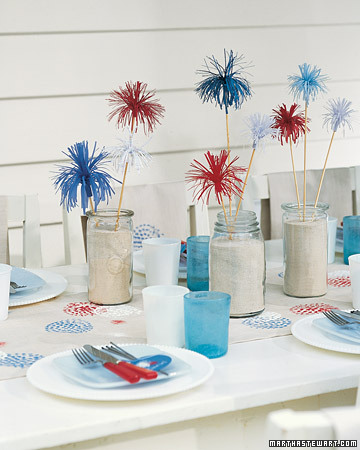 Being creative to keep my sanity: Firework Centerpiece Tutorial