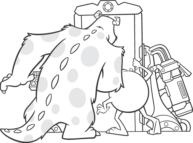 Disney Pixars Monstruos S.A.: Colorea a Mike y Sully