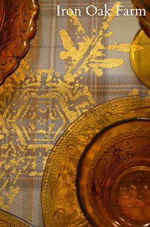Iron Oak Farm: Silver and Gold Tablescape