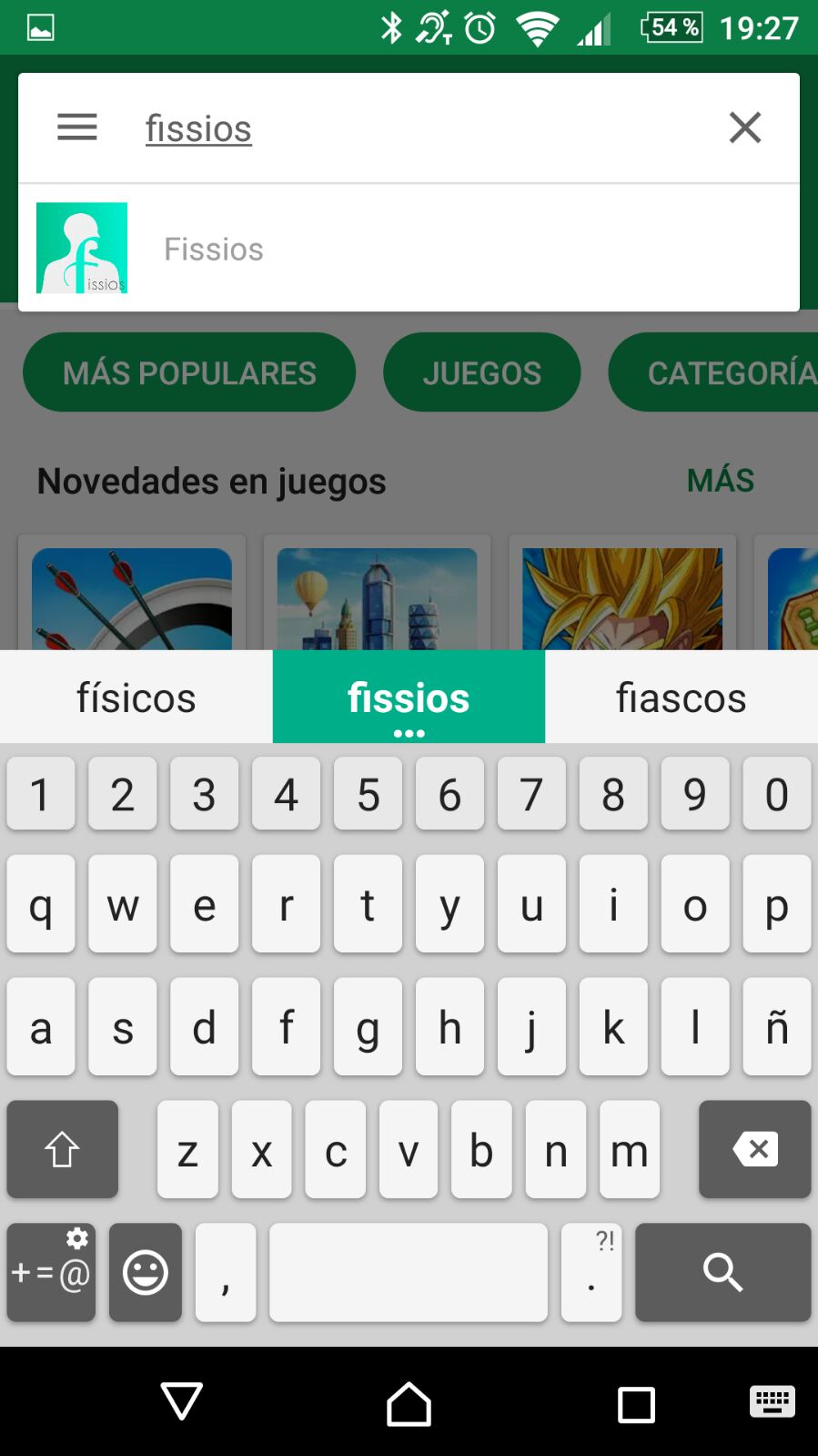 Instalación de Fissios