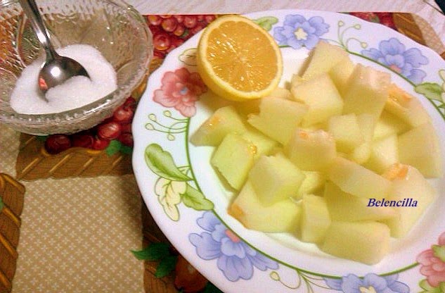 Melón al limón
