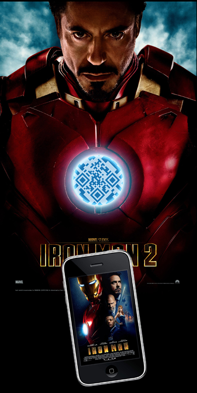 QR Code Project Blog: 2D Barcodes turn movie posters into point of sale ...