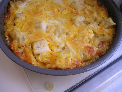 Cooking with Yiddishe mama: Cheesy Fish with Sauteed vegetables