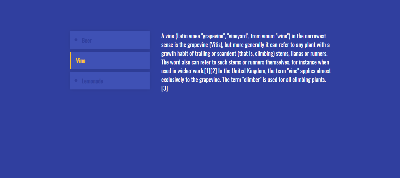 Accordion Tabs with Animation - template