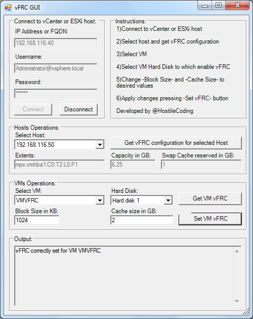 Hostile Coding: VMware: vFRC Management with GUI PowerCLI