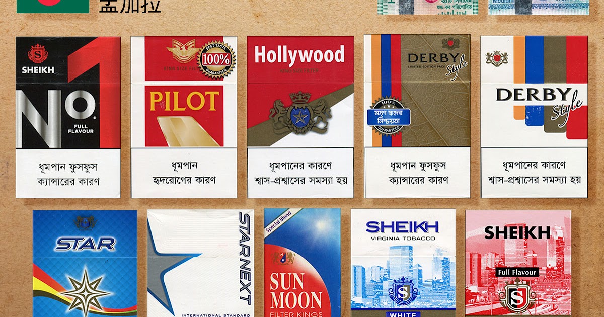 孟加拉菸盒收藏 cigarette packets from Bangladesh