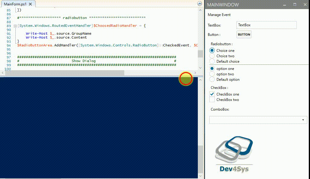 Powershell_WPF - Part IV - How to manage event
