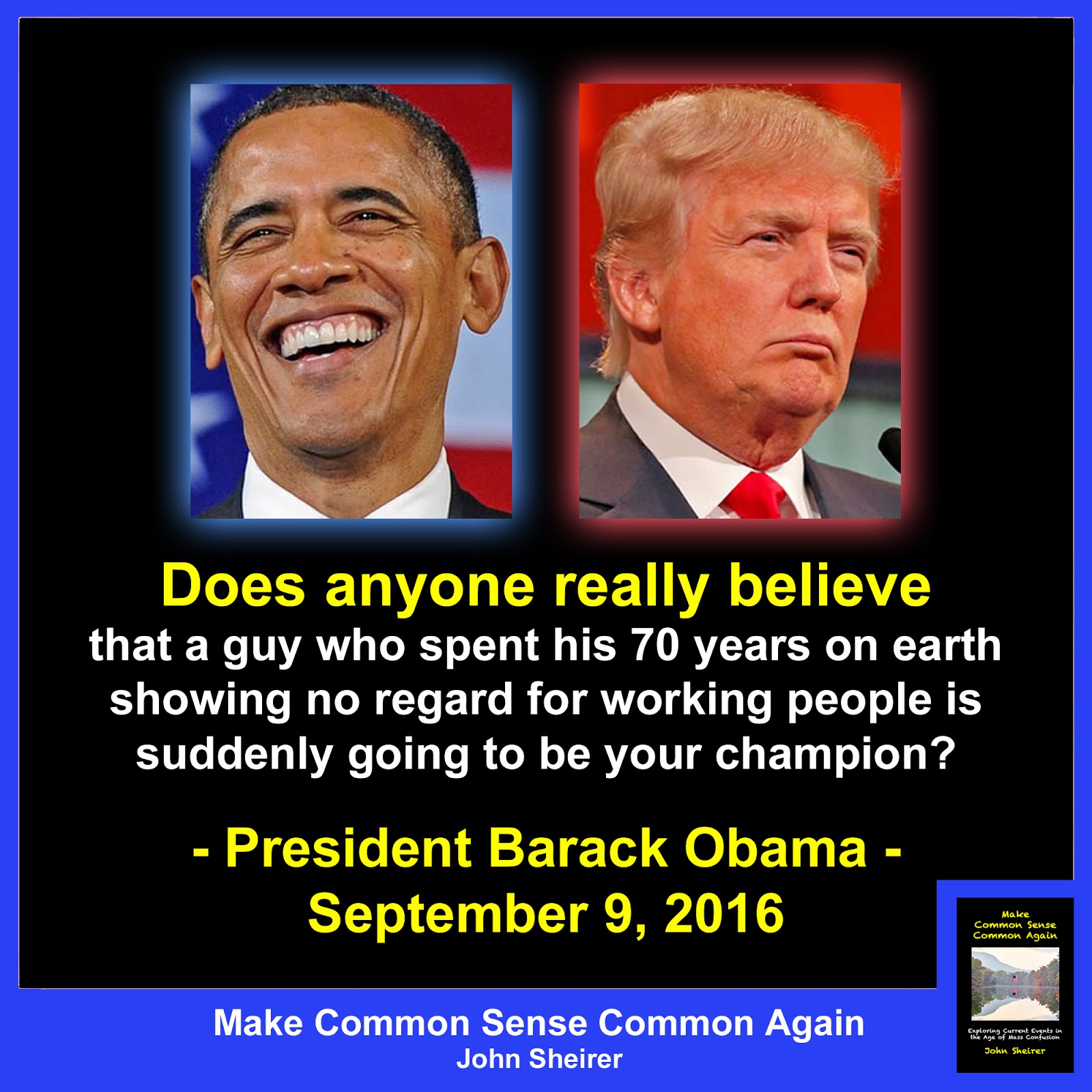 Make Common Sense Common Again: Reality check: Trump's whole life shows ...