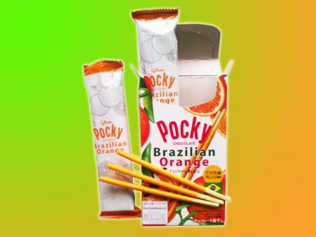 แพนด้าบ้ารีวิว: รีวิว Pocky Chocolate Brazillian Orange