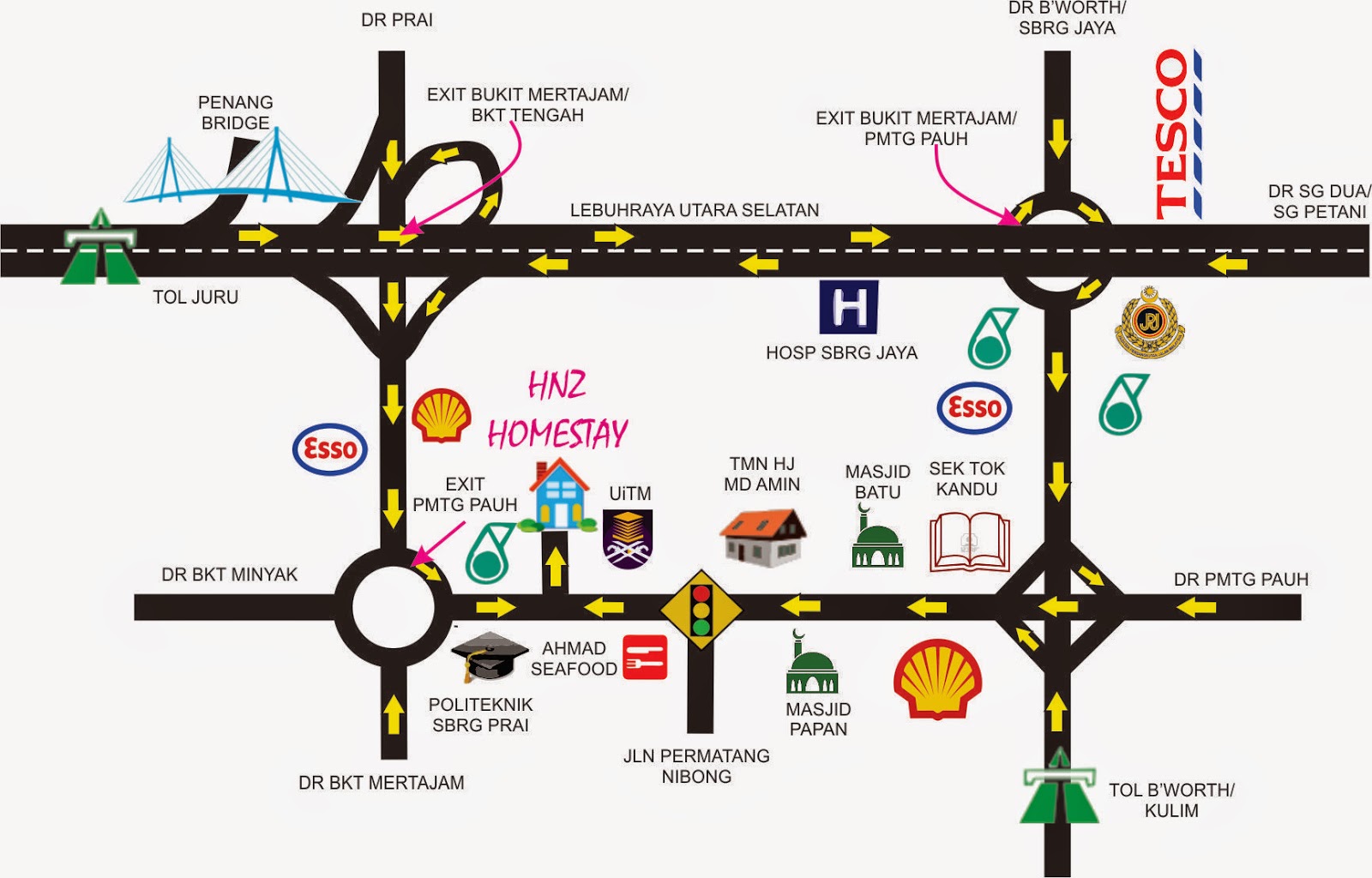 Homestay Bukit Mertajam , Homestay Bertam, Homestay Penang, Homestay ...
