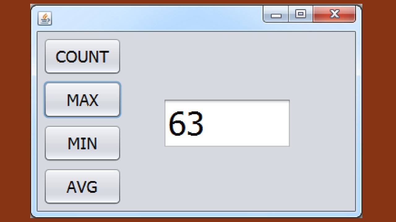Java And MySQL Execute COUNT MAX MIN AVG C JAVA PHP Programming Source Code java-and-mysql-execute-count-max-min-avg-c-java-php-programming-source-code