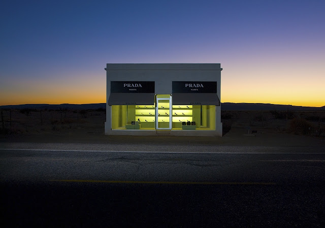 fashionspam: Prada Marfa sign by Elmgreen & Dragset