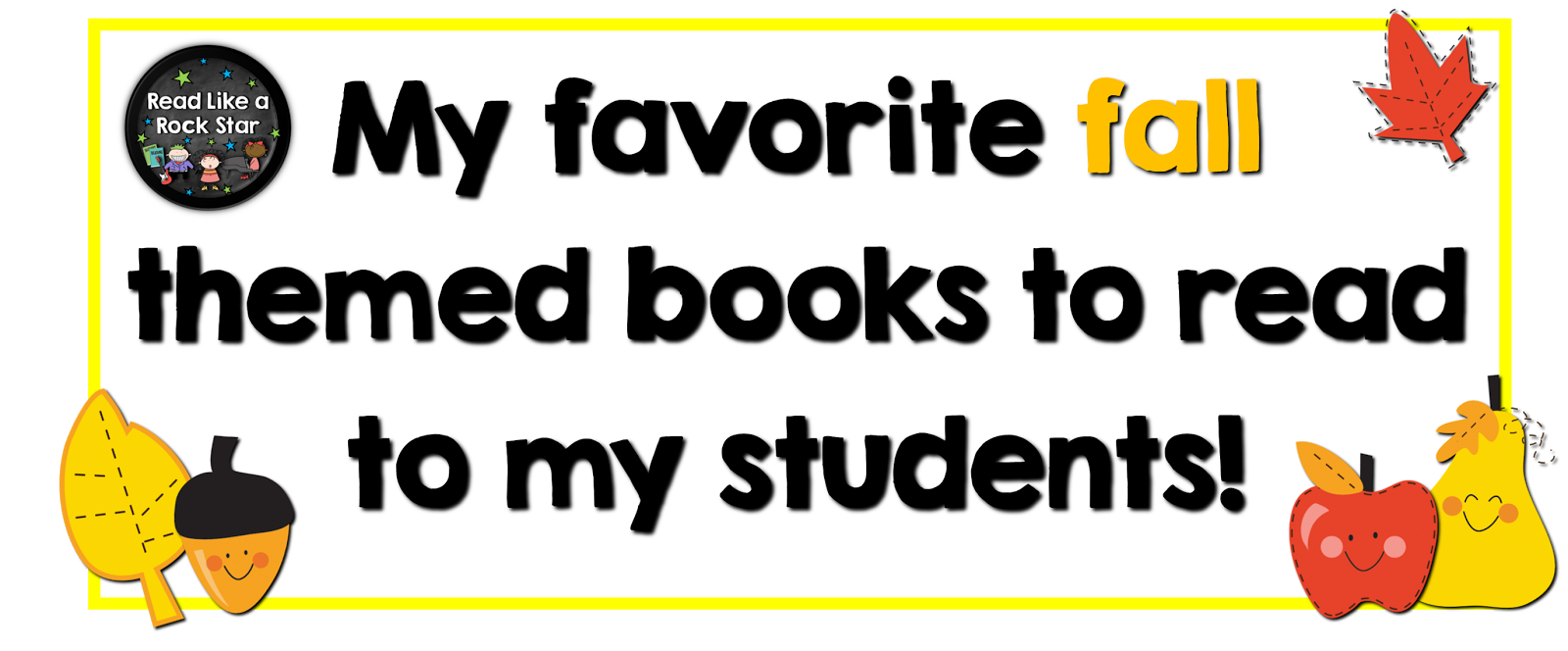 Read Like A Rock Star! : Fall into Reading: Fall Themed Books, Passages ...