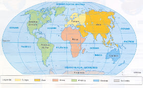GEOGRAFIA - o planisfério ~ Atividades