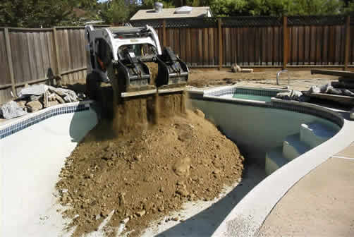 demolition: swimming pool demolition