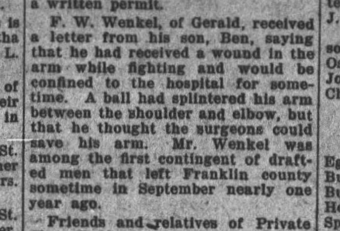 Wenkel Family Research: Benjamin H. Wenkel 2 of 4 #NotMyWenkel