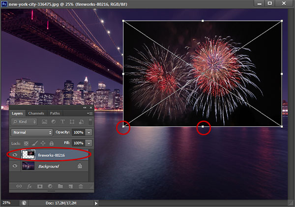 PhotoEffect: How to Add Fireworks to a Photo in Photoshop