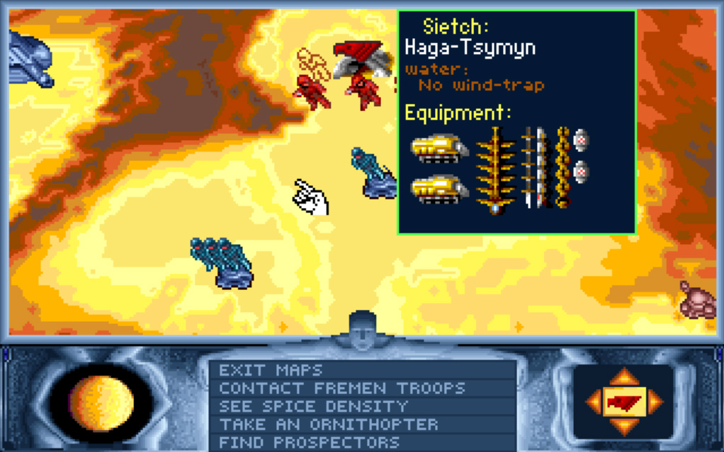 The Best Games Ever: Dune 1 - Fremen Sietch Caves Locations Screenshot