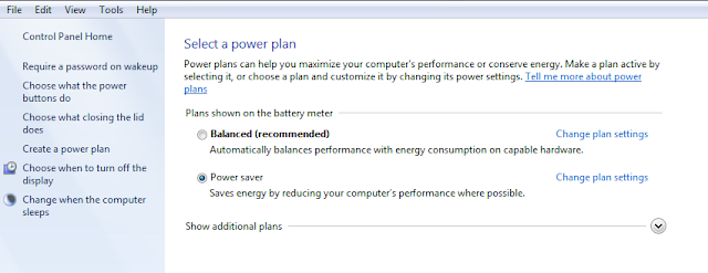 Cara mengaktifkan power saver dan pengaturanya lengkap pada windows 7 ...