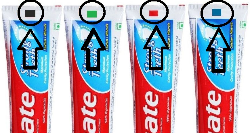 Why is there Different Colors on Toothpaste ~ TELUGU WORLD
