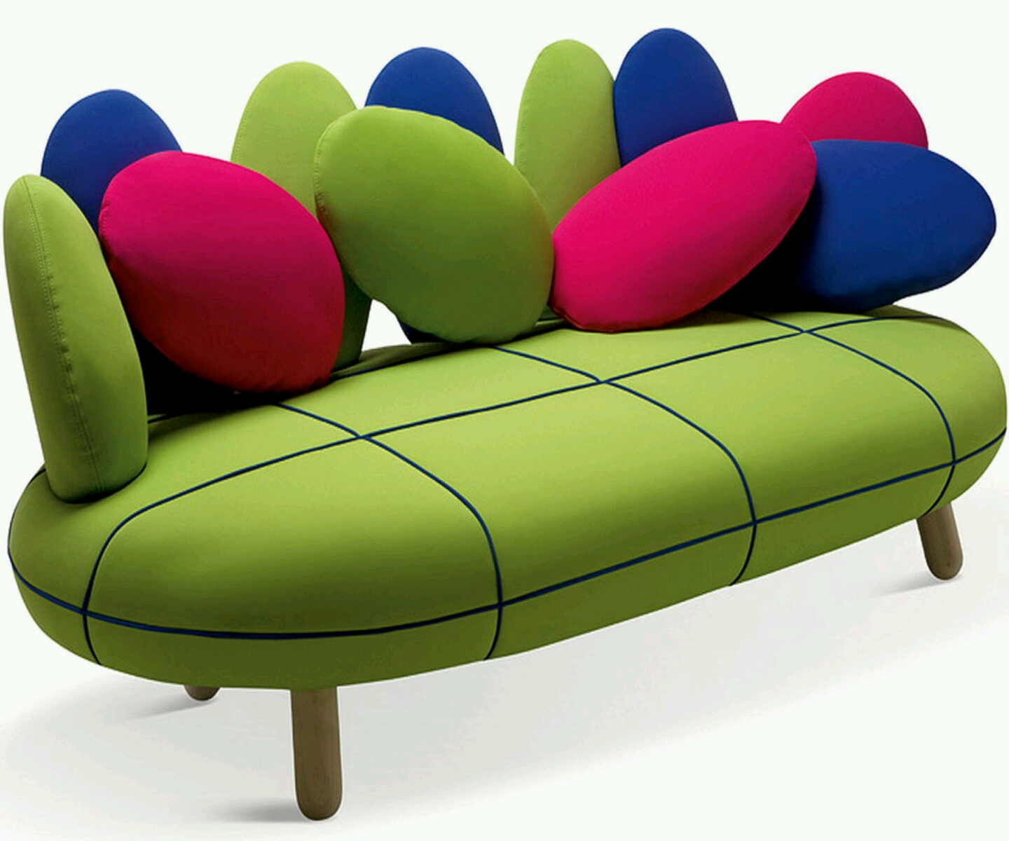 Kitchen Design: Modern beautiful colourful sofa designs.