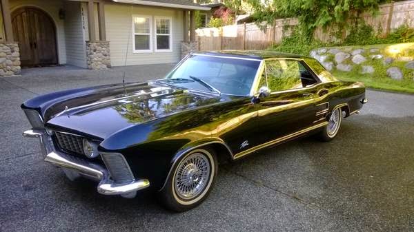 Black on Black Buick Riviera 1964 - Classic Auto Restorations