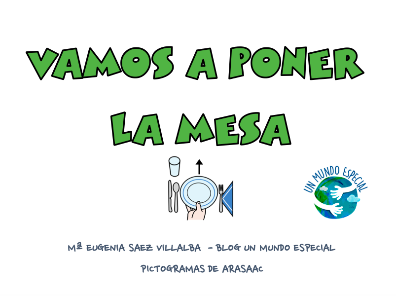 BLOG UN MUNDO ESPECIAL: VAMOS A PONER LA MESA