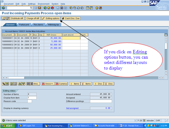 Free SAP Training Manuals: T Code- F-28 : SAP FI USER MANUAL Receipt ...