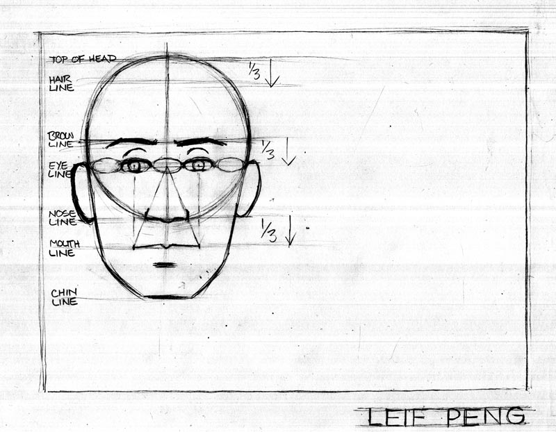 Creative Concepts: Drawing the (Adult) Head in Correct Proportion