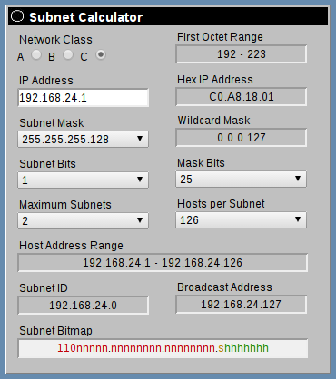 fraterneo GNU/Linux: Calculadora de subredes online