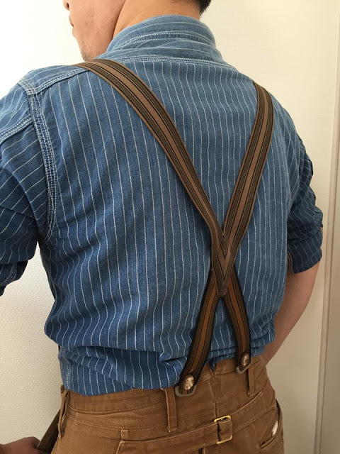 ADJUSTABLE COSTUME: ABC-018 French Style Pull-Tab Classic Braces