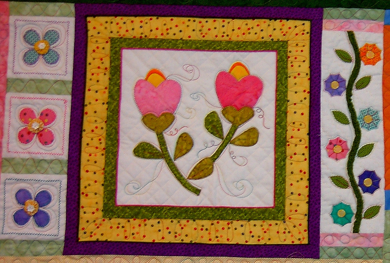 Another Mary Ann Custom Machine Quilting: embellished quilt