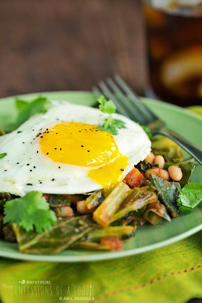 Everyday Eats: Cilantro and Tomato Braised Collard Greens with Sunny ...