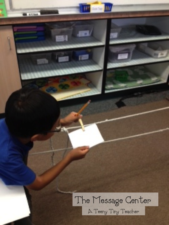 The Message Center - A Teeny Tiny Teacher