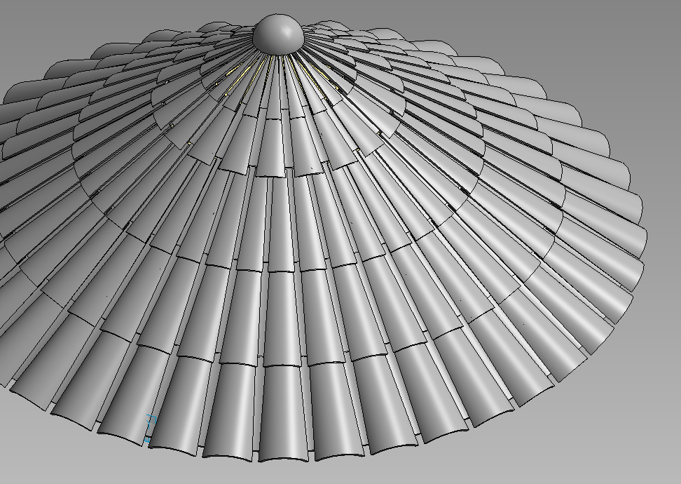 Enjoy Revit: Roof Tile for Cone Roof
