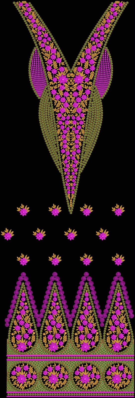 Free EMB Embroidery designs: Neck Design