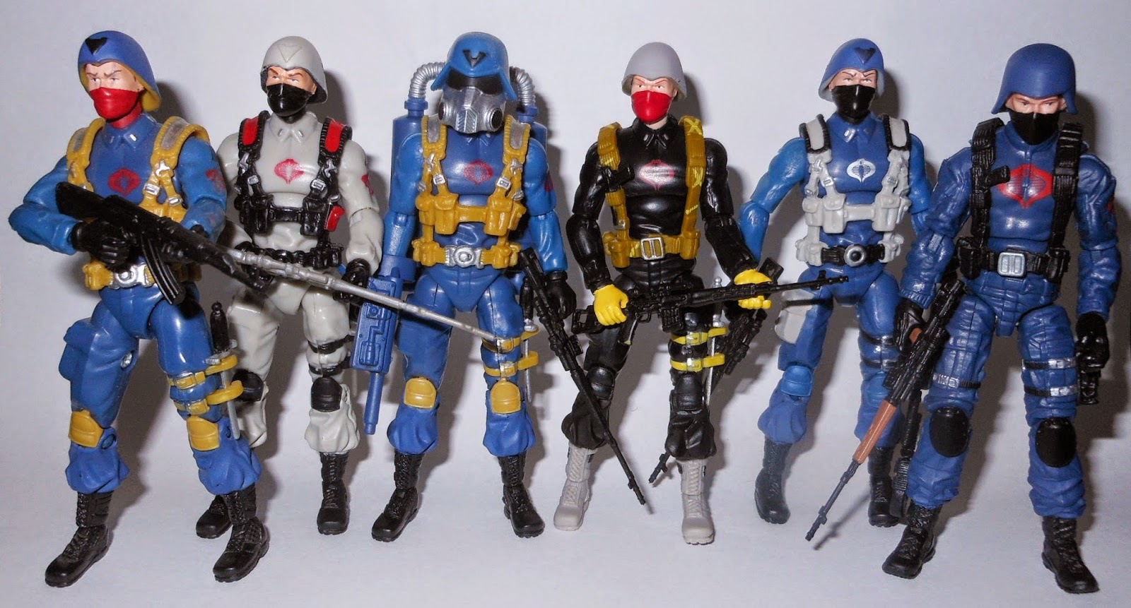 Figuras De Acción A Go Gó Cobra Troopers And Cobra Officers Gi Joe 25th Anniversary And Pursuit