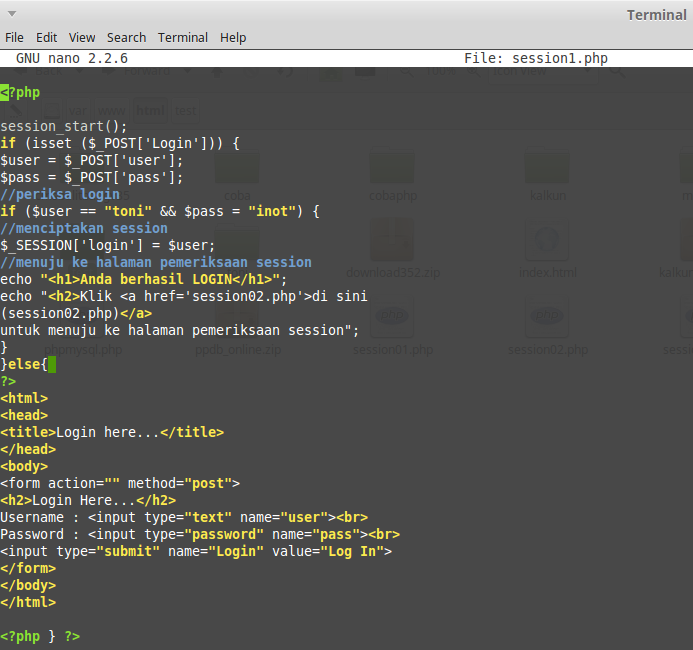 Session dan Cookies pada PHP ~ Achmad Sulthoni BLC Telkom Klaten