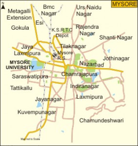 MYSORE: Map of Mysore