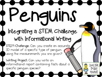 Growing a STEM Classroom: Penguins - STEM Challenge Integrated with Writing