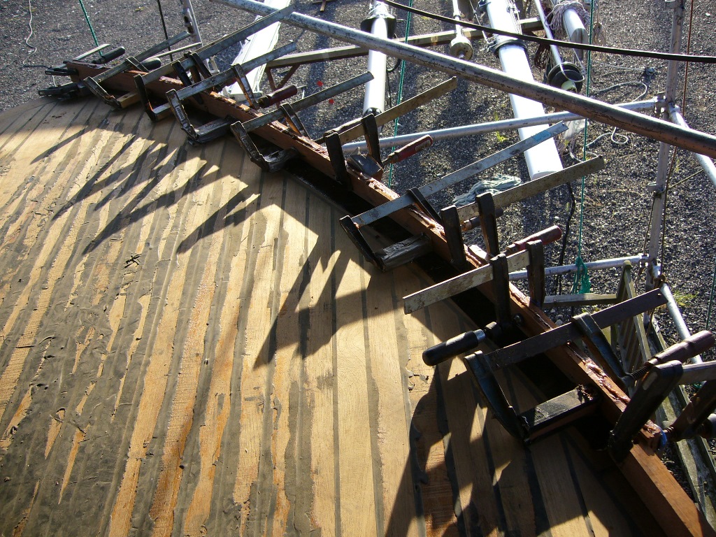 Storebro 34 Rebuilt: Toe Rail and Rubbing stroke