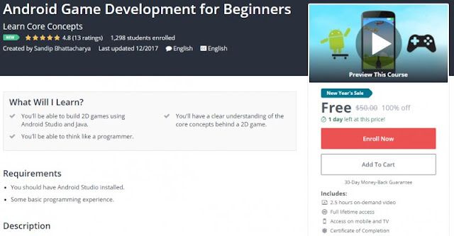 100 Off Android Game Development For Beginners Learn Core Concepts Worth 7499