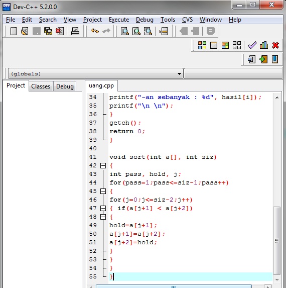Thea Fitri Afriyanni: Contoh program algoritma greedy dengan ...