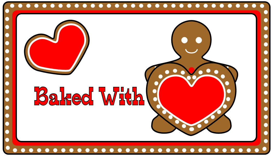 Don't Eat the Paste: Gingerbread Baked With Love labels