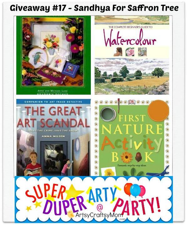 Arty-party Giveaway - Sandhya for Saffron Tree - Artsy Craftsy Mom
