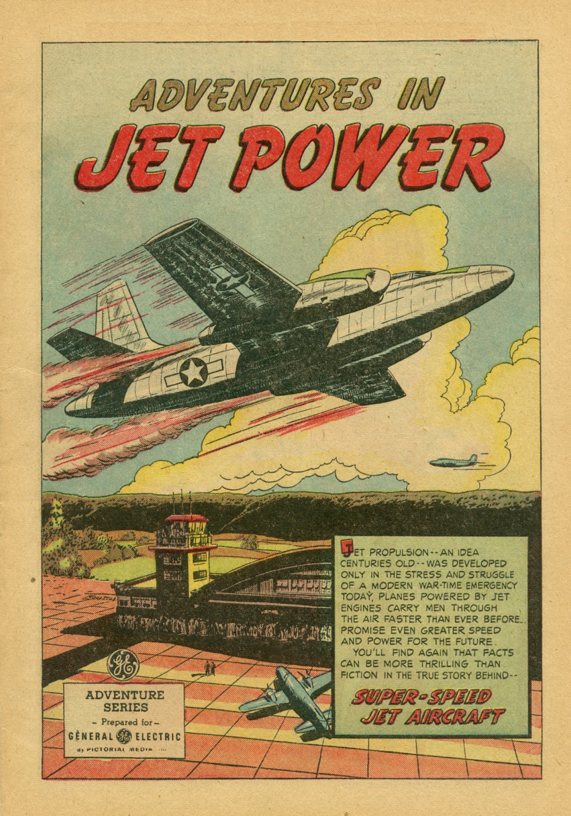 Adventures in Jet Power Comic Book, General Electric, 1950 - Airplanes ...