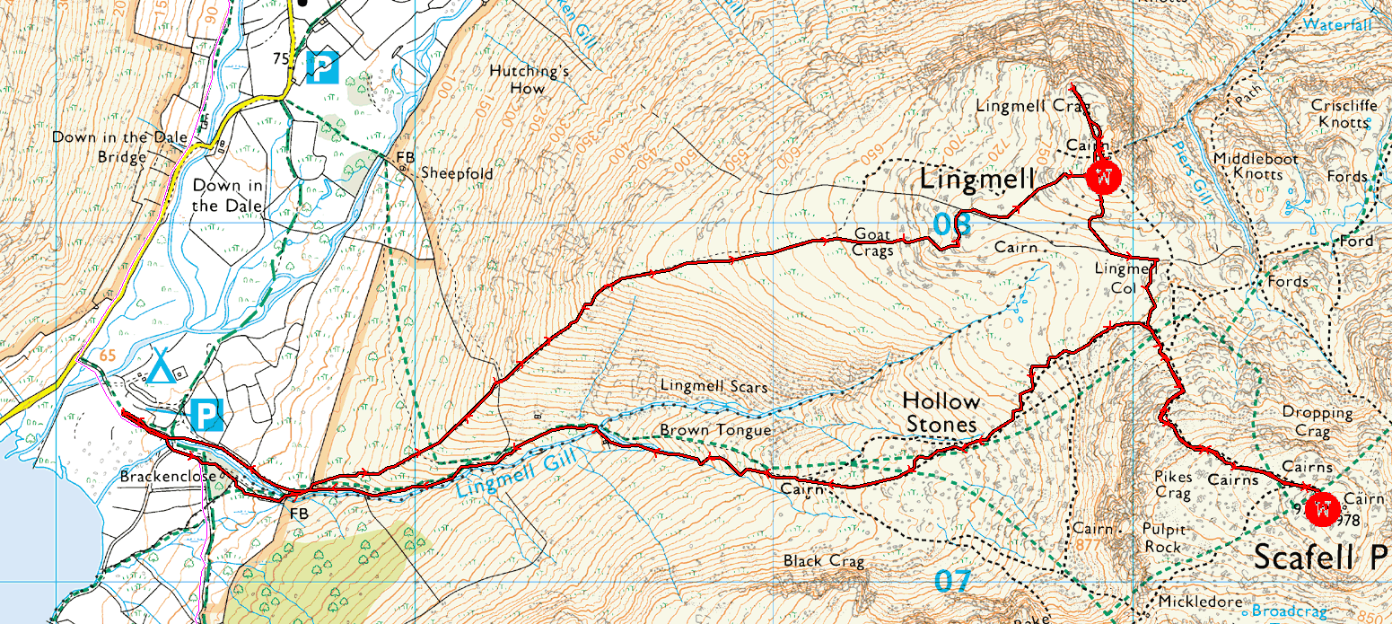 Oversharing: Lingmell and Scafell Pike