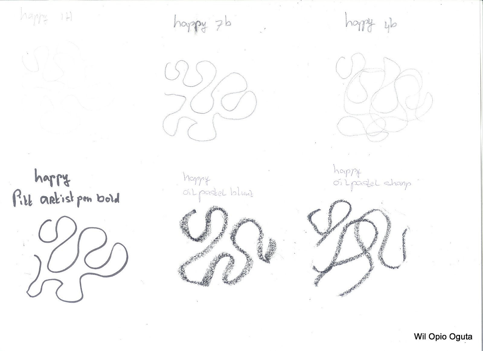 Wil's creative approach: Making marks - Exercise 1